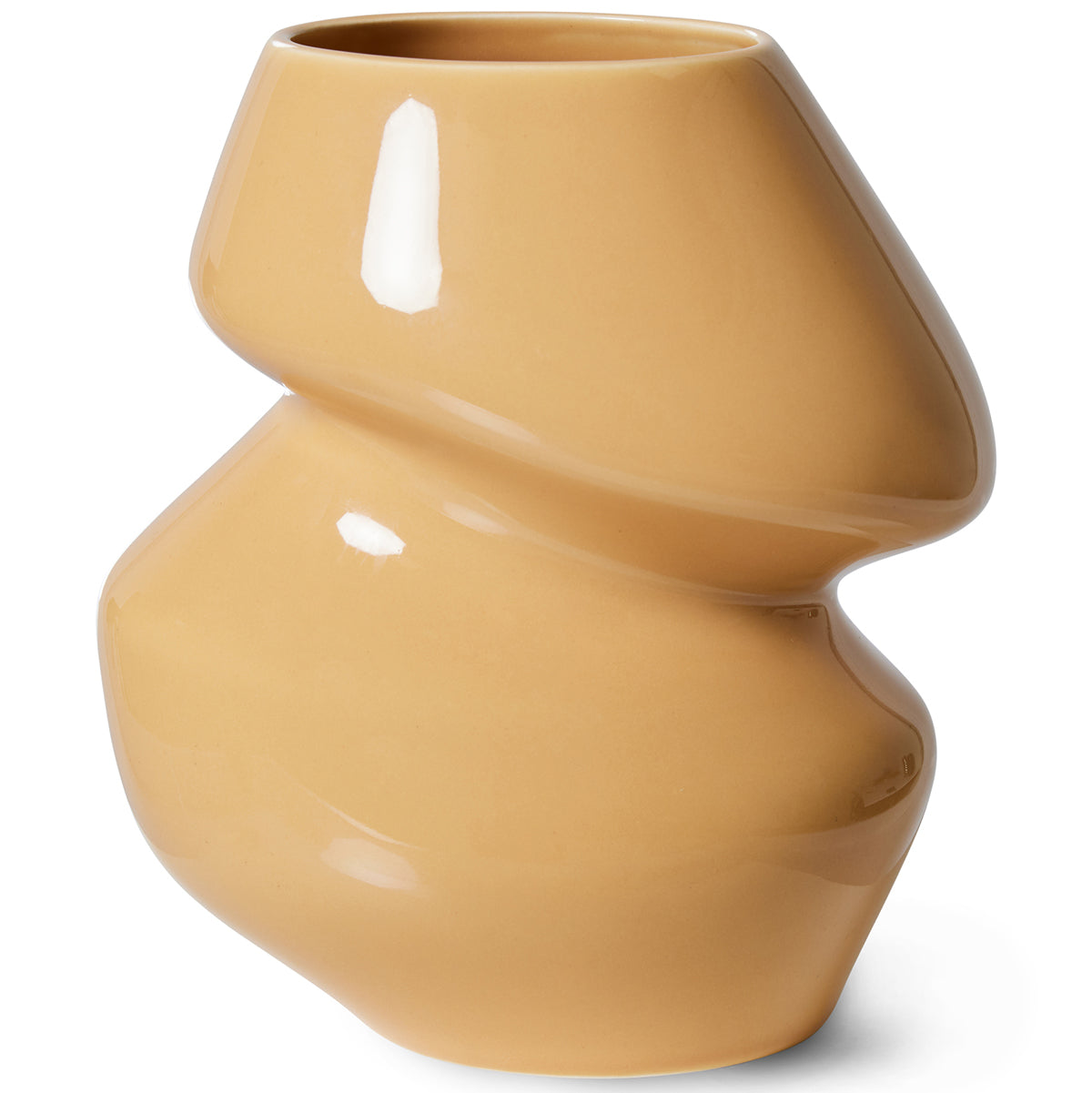 Ceramic Cappuccino Organic Vase
