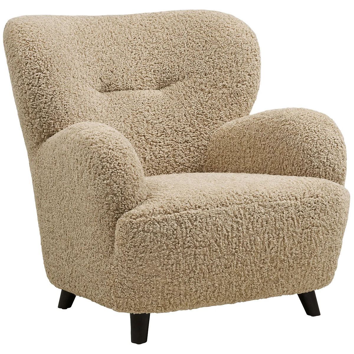 Lunaro Light Brown Lounge Chair (Outlet)