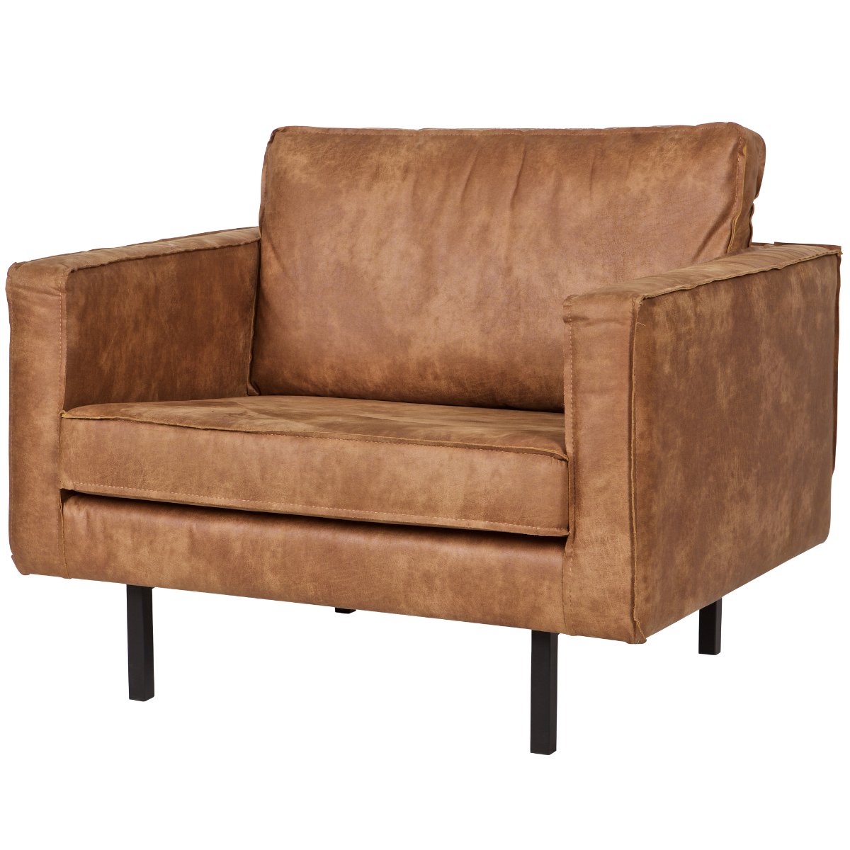 Rodeo Leather Armchair by BePureHome