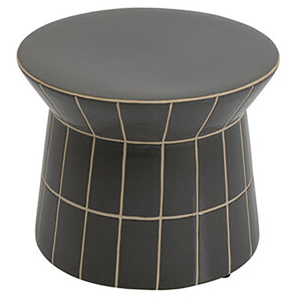 Bliss Tile Rim Blue Side Table - slade zdjecia