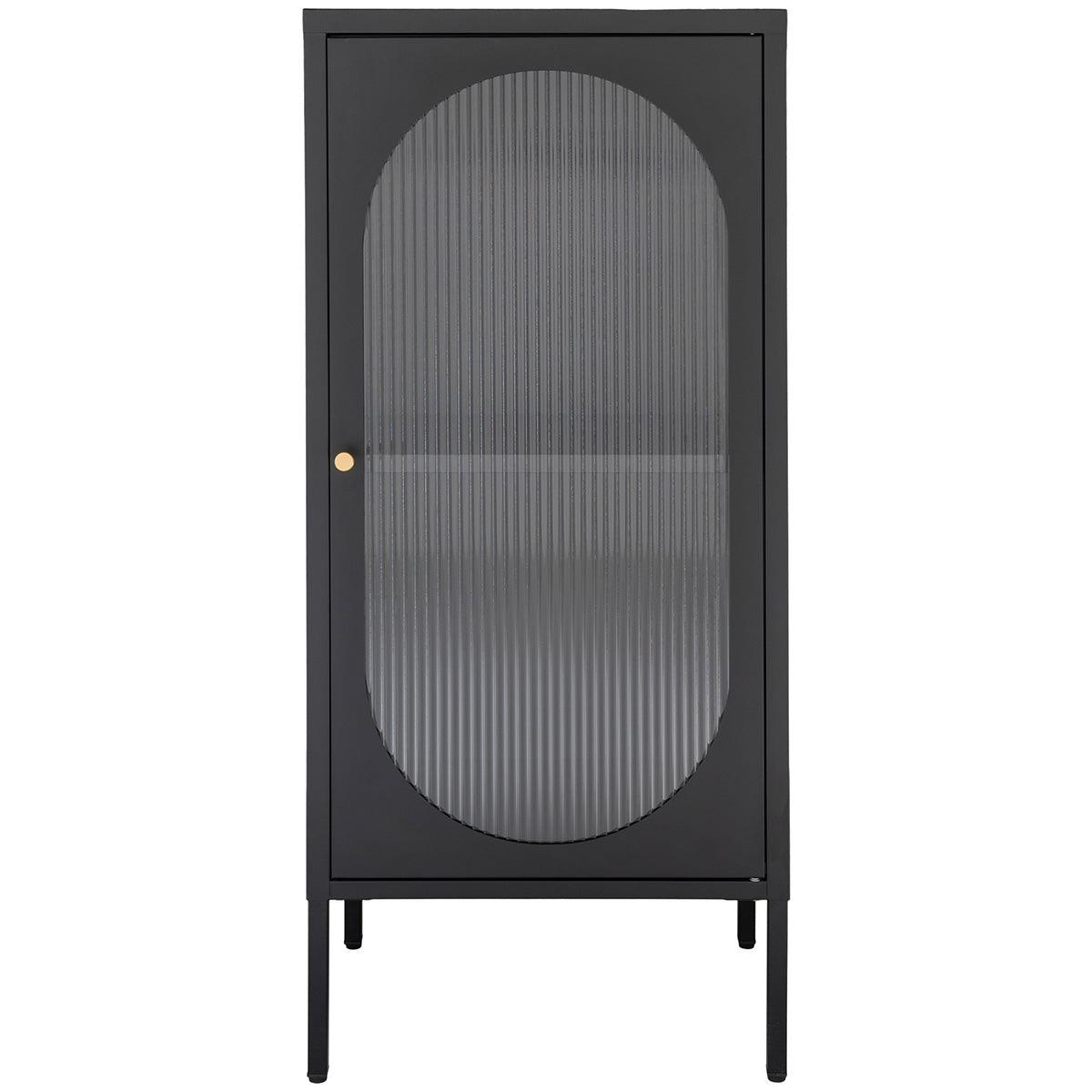 Adelaide Black 1 Door Display Cabinet