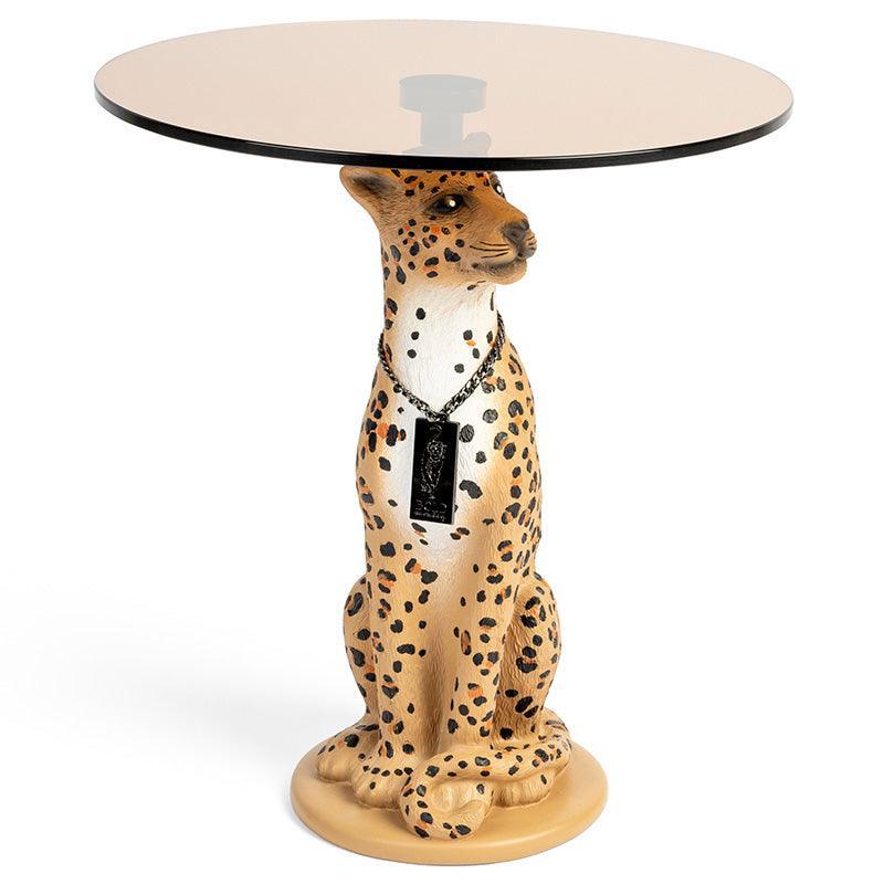 Proudly Crowned Panther Side Table by Bold Monkey