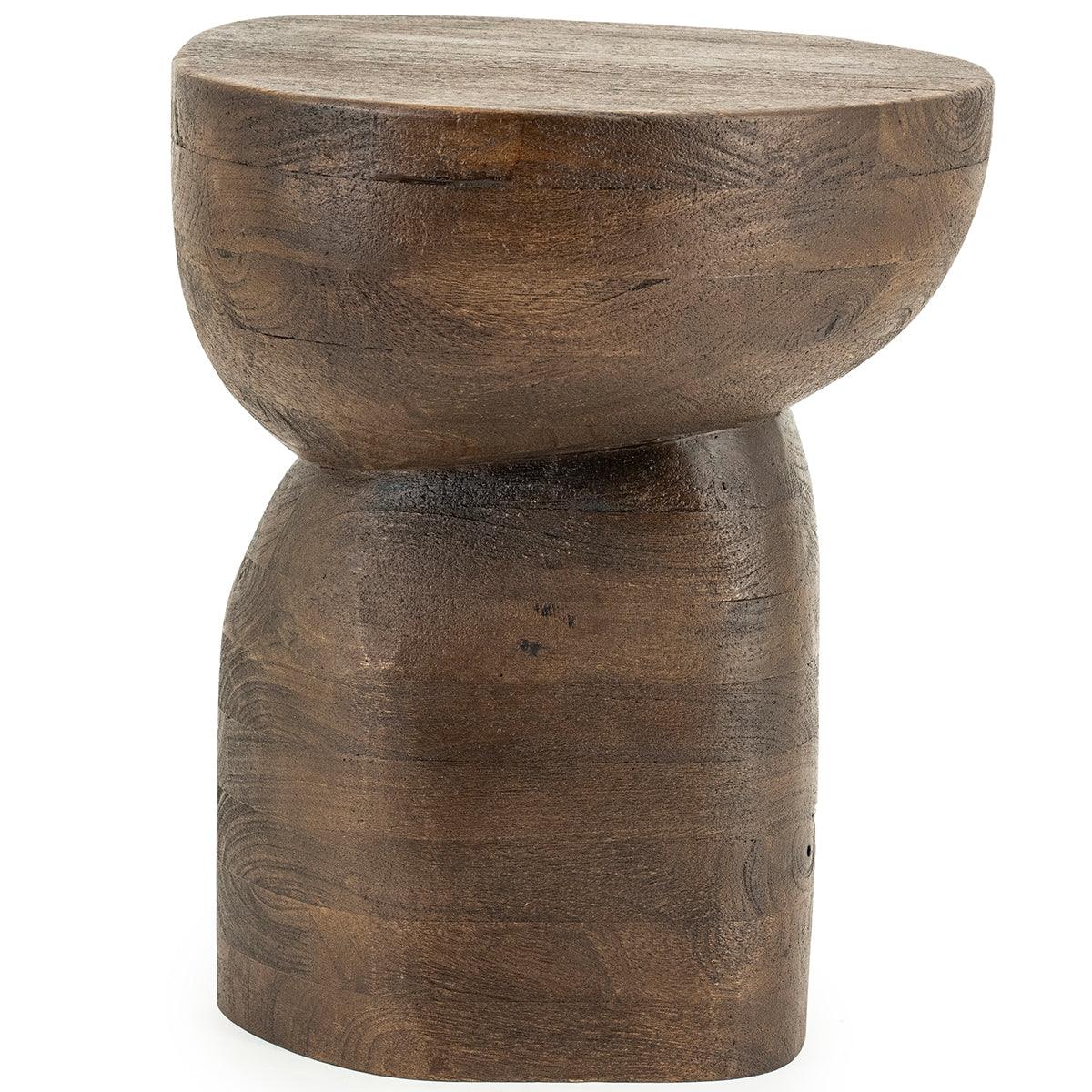 Cobble Wood Side Table