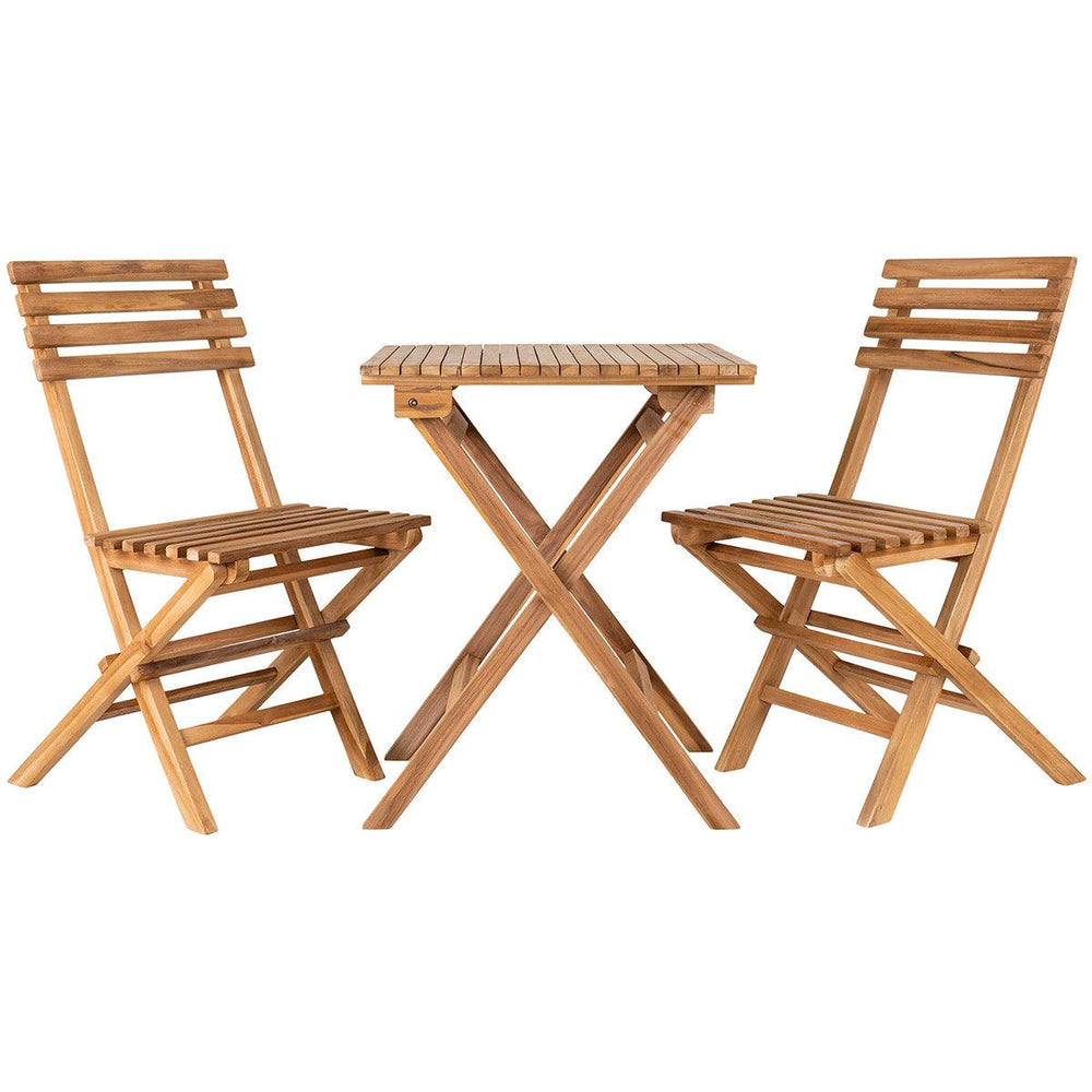 Cuenca Natural Teak Wood Coffee Set