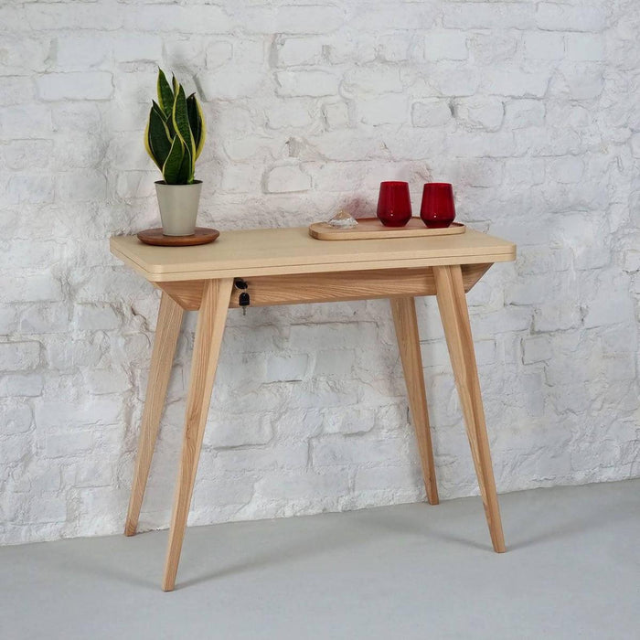 Envelope Natural Console Table by Ragaba