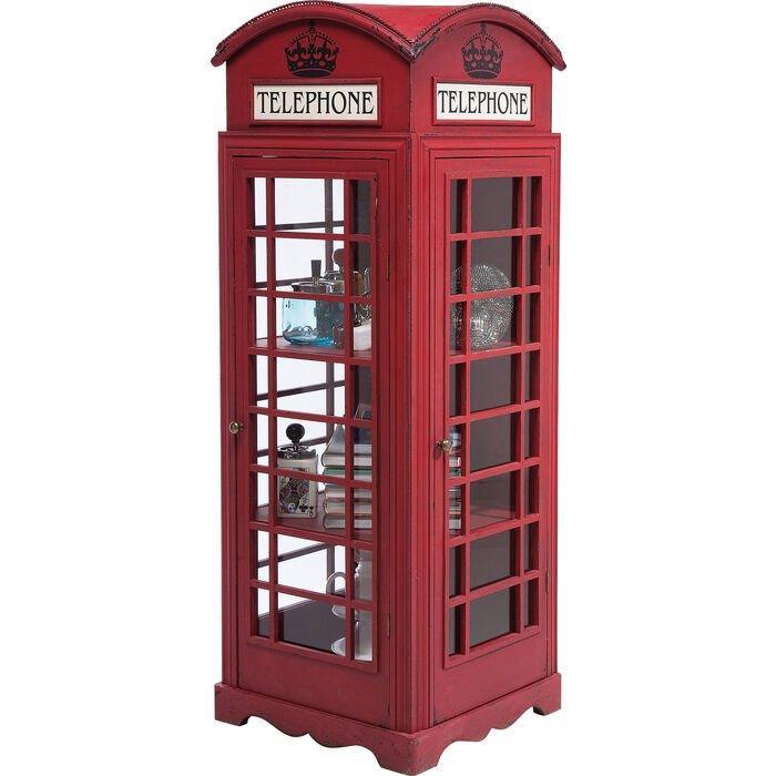 London Telephone Display Red Cabinet by KARE Design