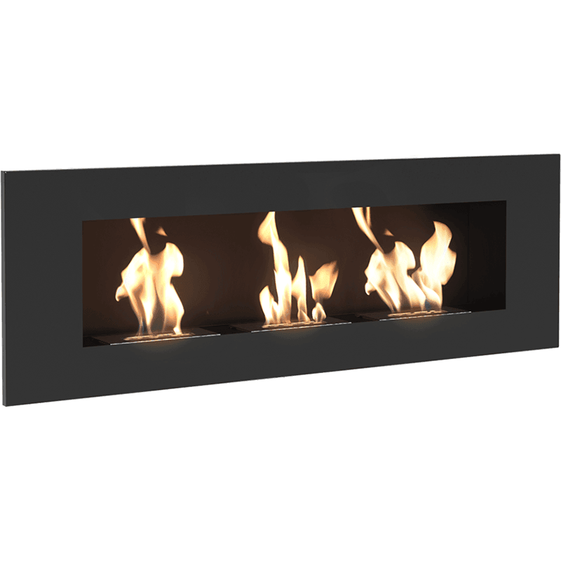 Delta 3 Black Bio Fireplace by Kratki
