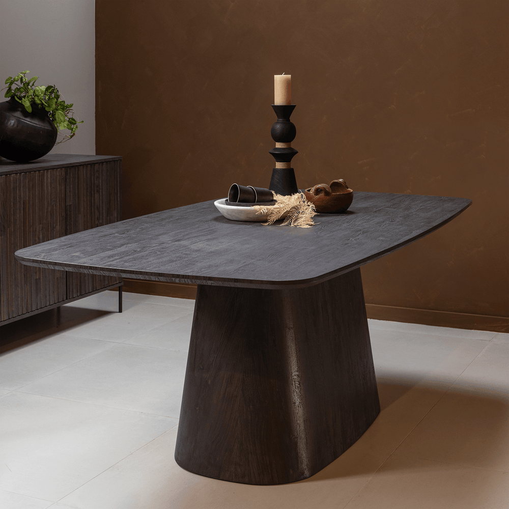 Leah Dark Brown Dining Table