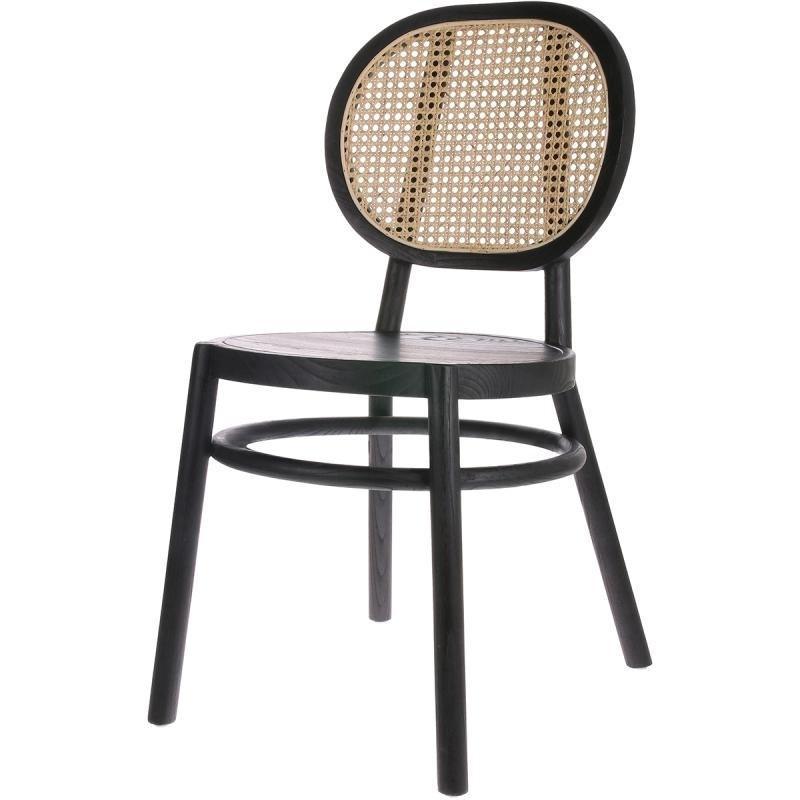 Retro Webbing Black Chair (Floor Model) by HKliving