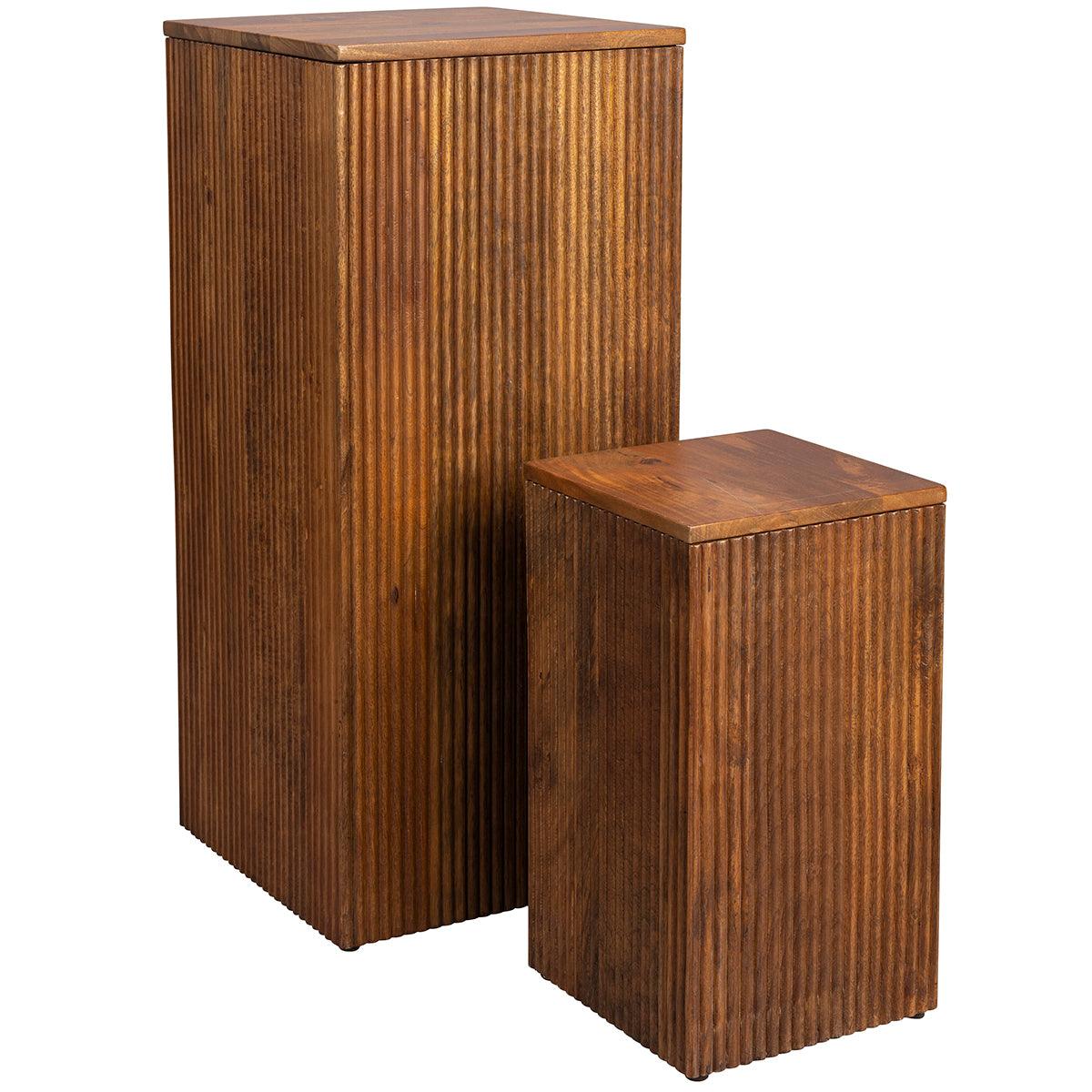 Ribble Mango Wood Plant Stand (2/Set)