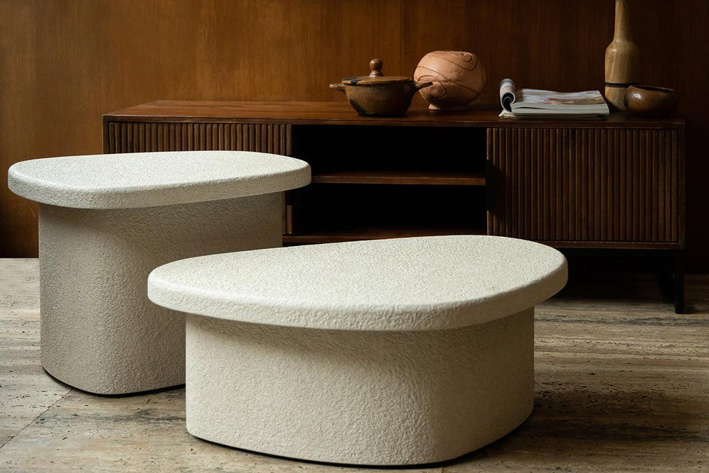 Veda Beige Coffee Table by Dutchbone