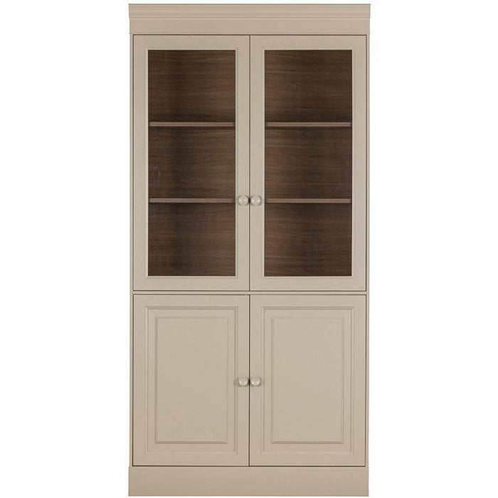 Chow Beige Pine Wood 4 Door Cabinet