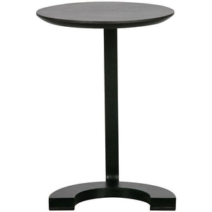 Floor Black Mango Wood Side Table by WOOOD