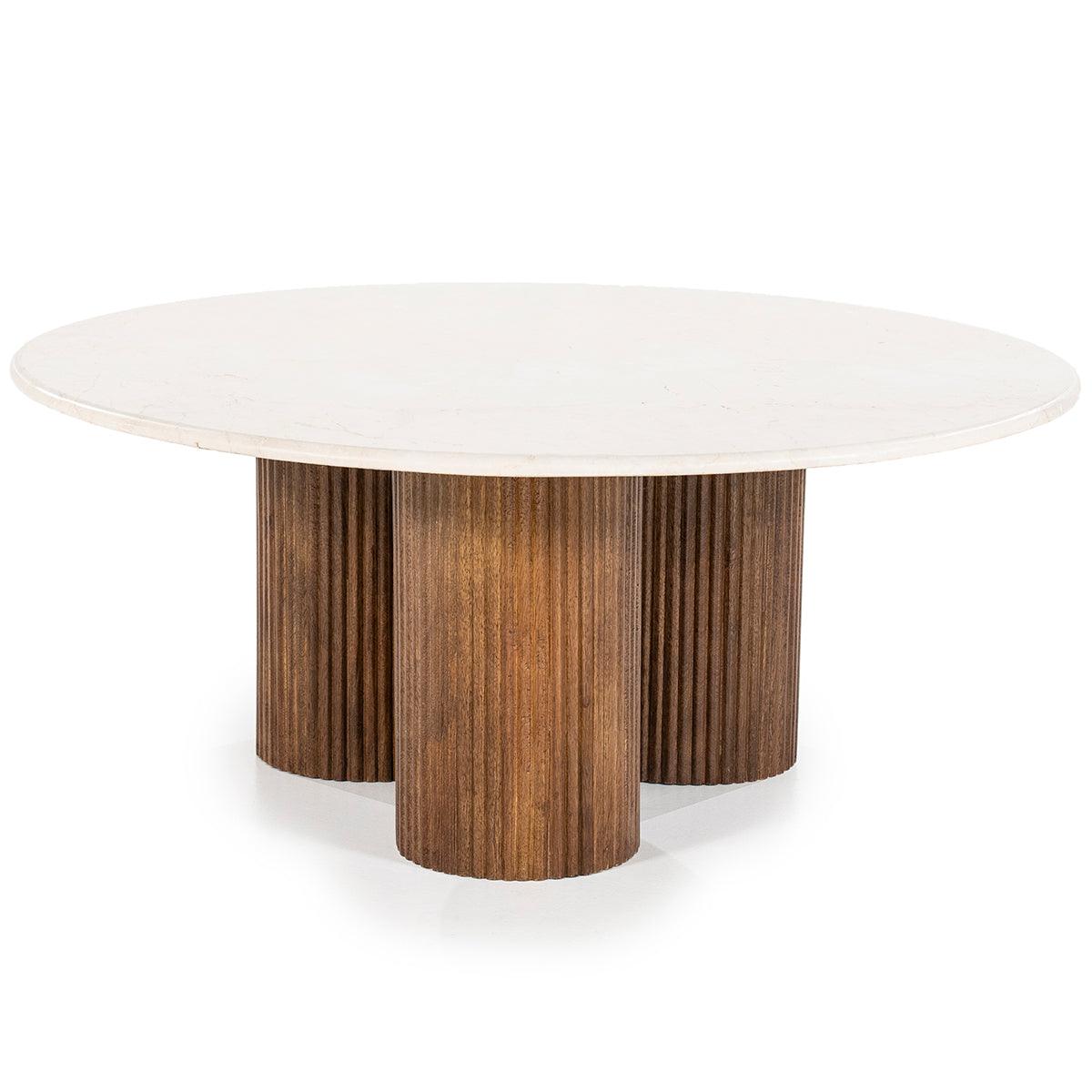 Xavi Marble/Wood Coffee Table