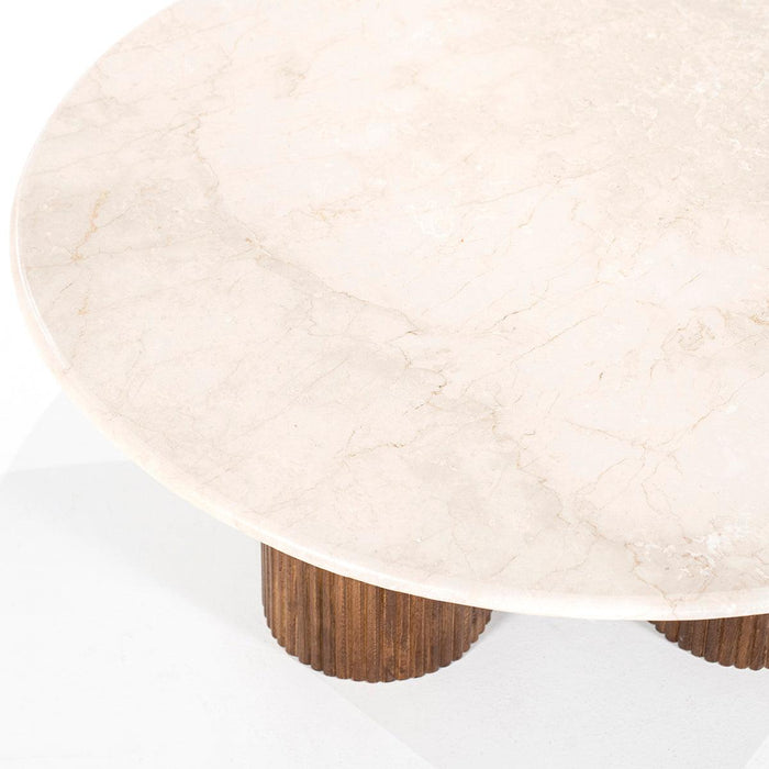 Xavi Marble/Wood Coffee Table