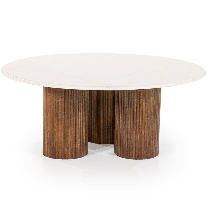 Xavi Marble/Wood Coffee Table